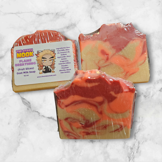 Demon Slayer Kyujuro Rengoku Inspired Goat Milk Soap (Flame Breathing ...